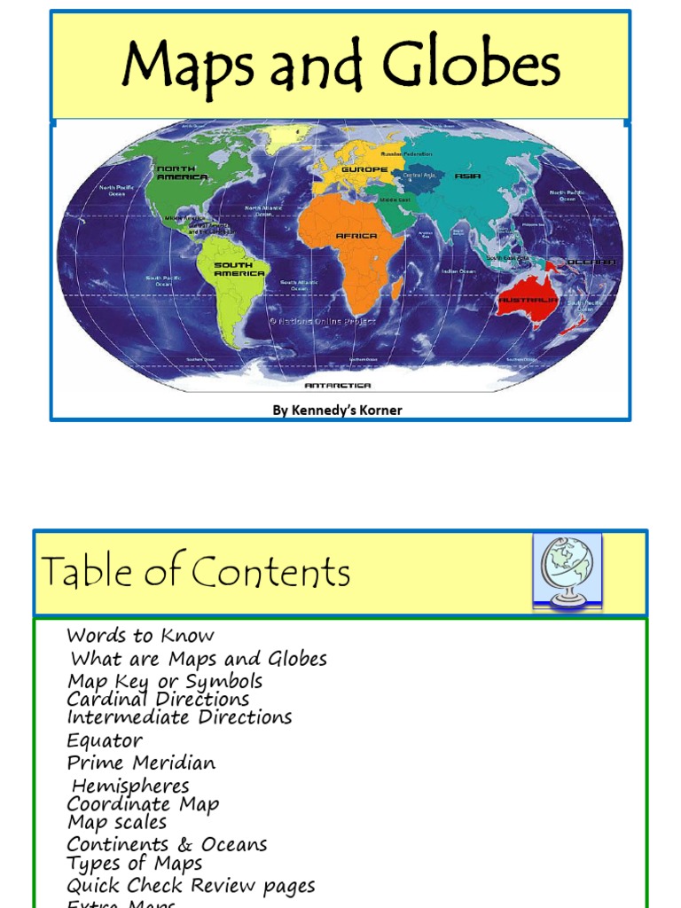 Maps and Globes for 5th Graders | PDF | Longitude | Latitude