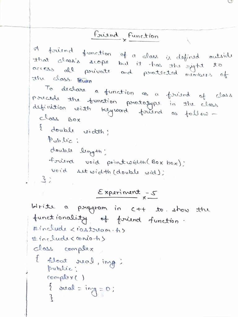 Friend Function | PDF