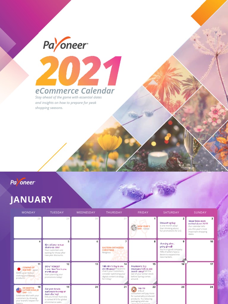 2021 Ecommerce Calendar | PDF | Easter | Observances
