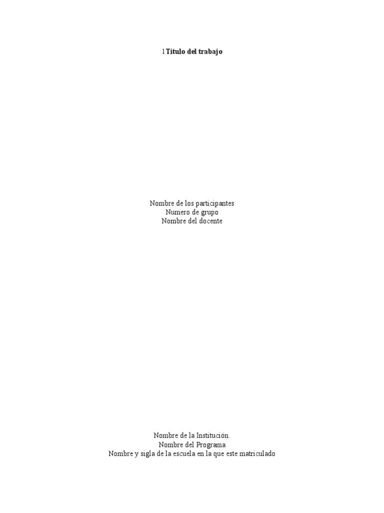 Plantilla Normas APA 7° Edición | PDF
