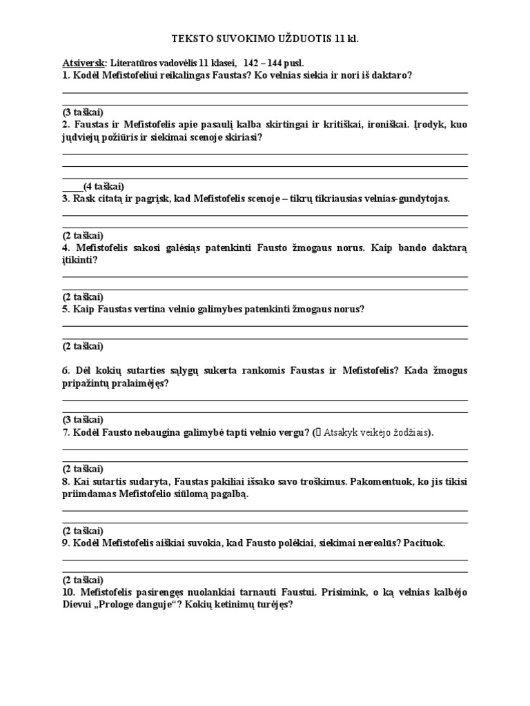 Teksto Suvokimo | PDF