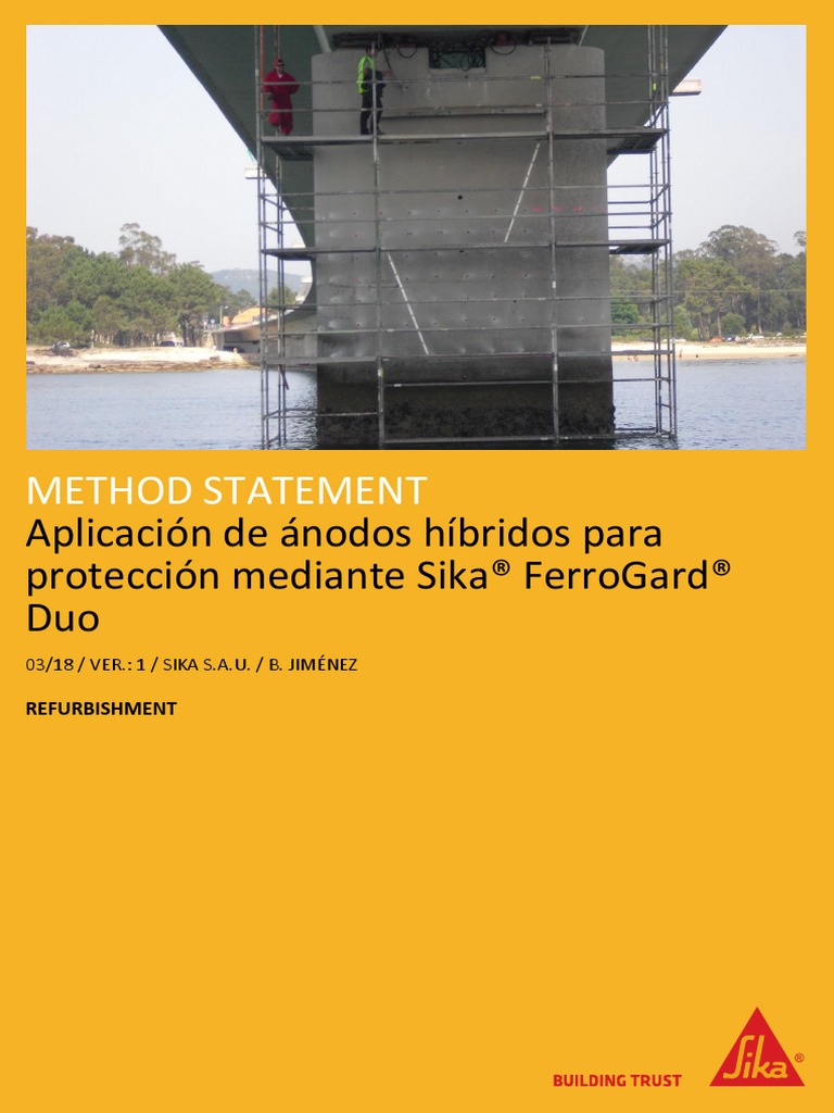 Aplicación de Ánodos Híbridos para Protección Mediante Sika FerroGard ...