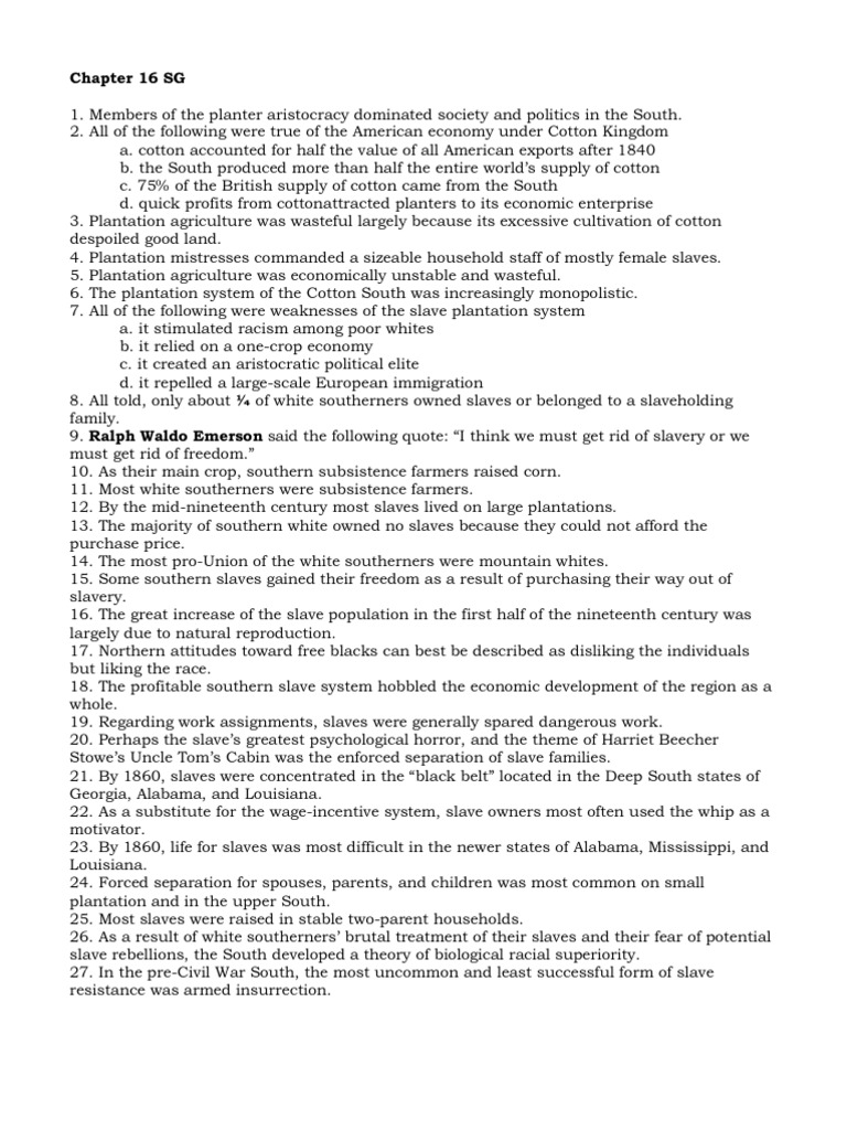 Apush CH 16 17 Test SG | PDF | Mexican–American War | Abolitionism In ...