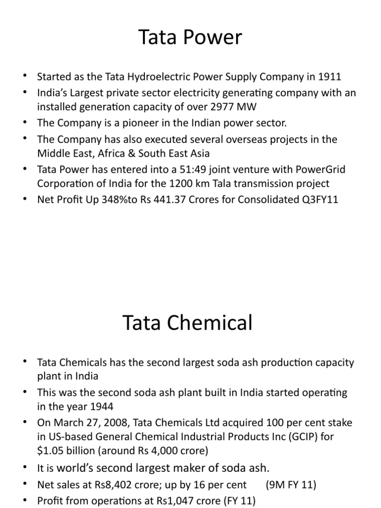 Tata Presentation | PDF | Business
