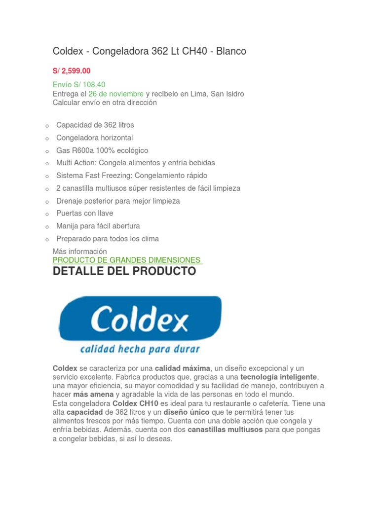 Coldex | PDF