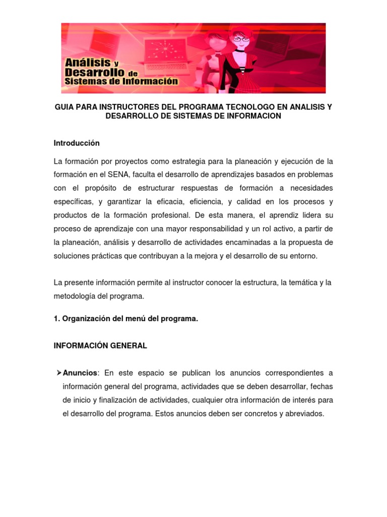 Guia Instructores ADSI PDF | PDF | Foro de Internet | Software