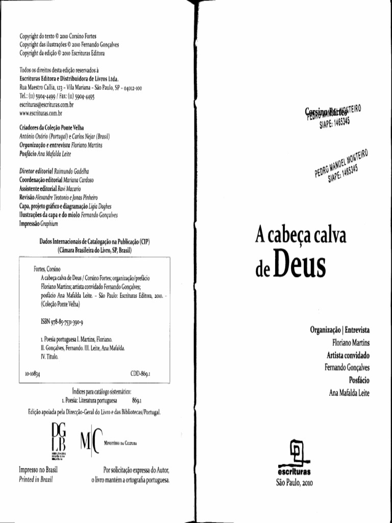 A Cabeca Calva de Deus PDF | PDF | África | Poesia