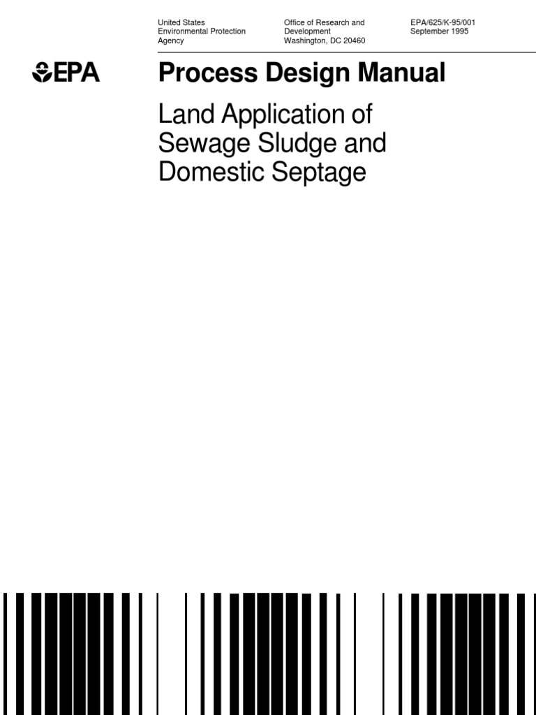 Process Design Manual - Land Application of Sewage Sluge and Domestic ...