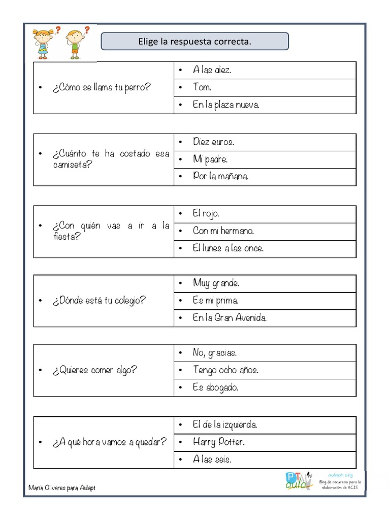 Preguntas Interrogativas en Español | PDF