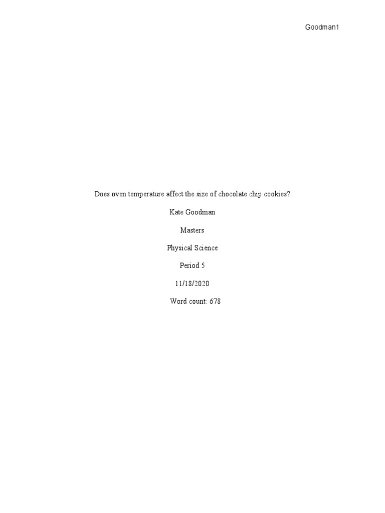 Kate Goodman - SF Final Draft Research Paper | PDF