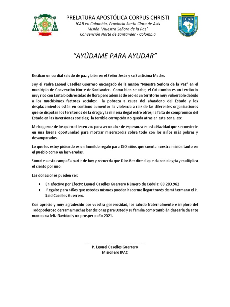 Carta Regalos de Navidad | PDF