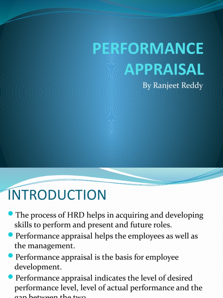 HRM Performance Appraisal | PDF | Performance Appraisal | Systems ...