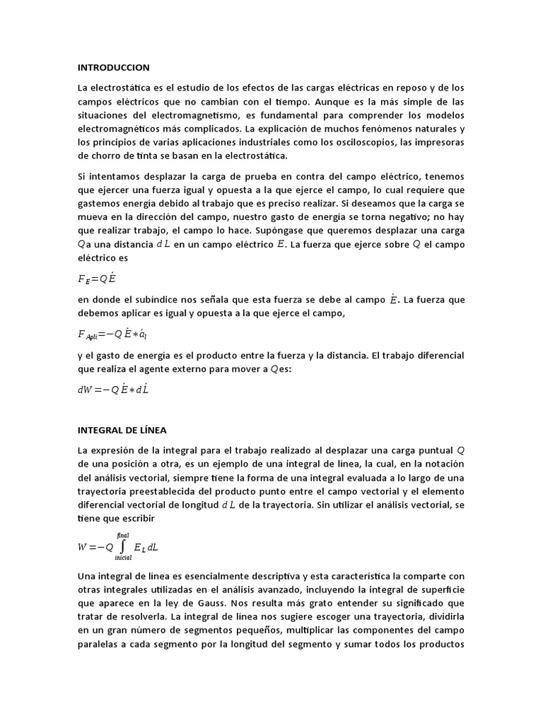 Integral de Línea | PDF | Integral | Vector Euclidiano