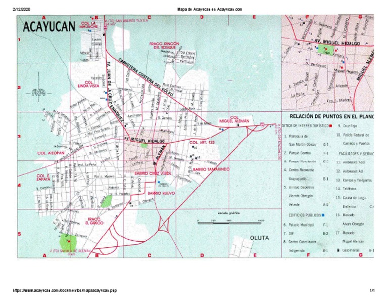 Mapa de Acayucan en | PDF