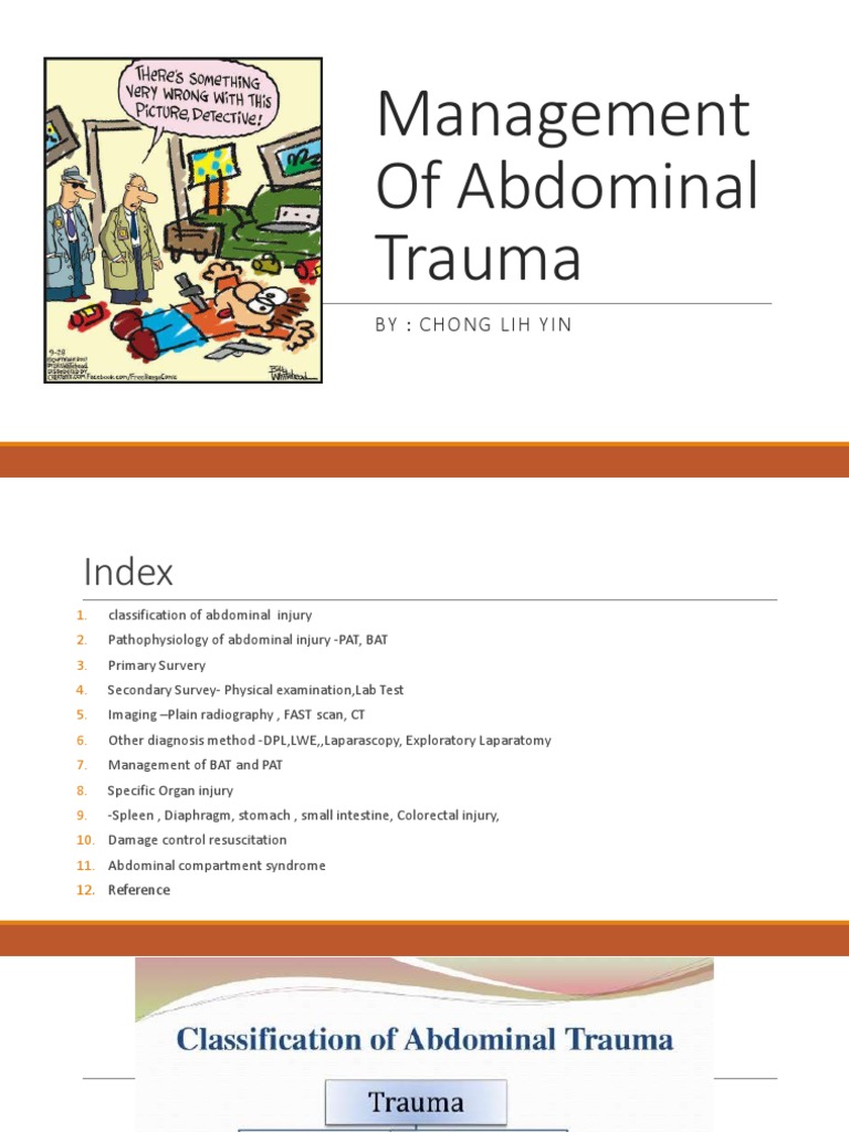 Abdominal Trauma Management Overview | PDF | Traumatology | Human ...