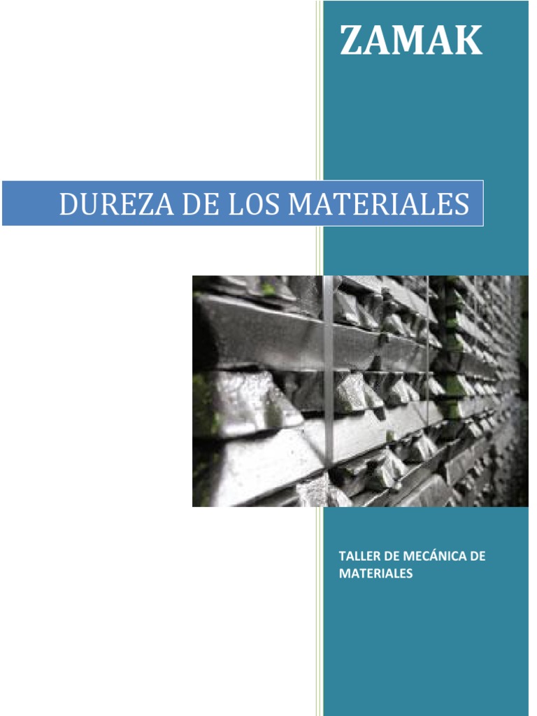 Dureza de Los Materiales | PDF | Dureza | Resistencia de materiales