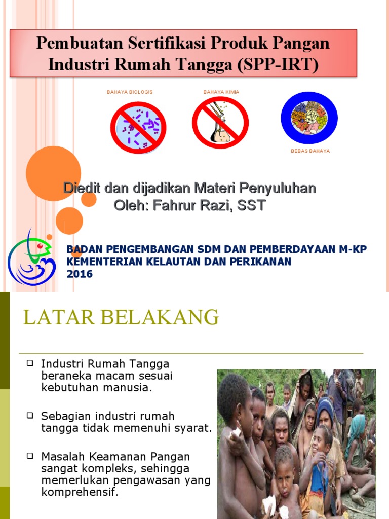 Pembuatan SPP-IRT | PDF