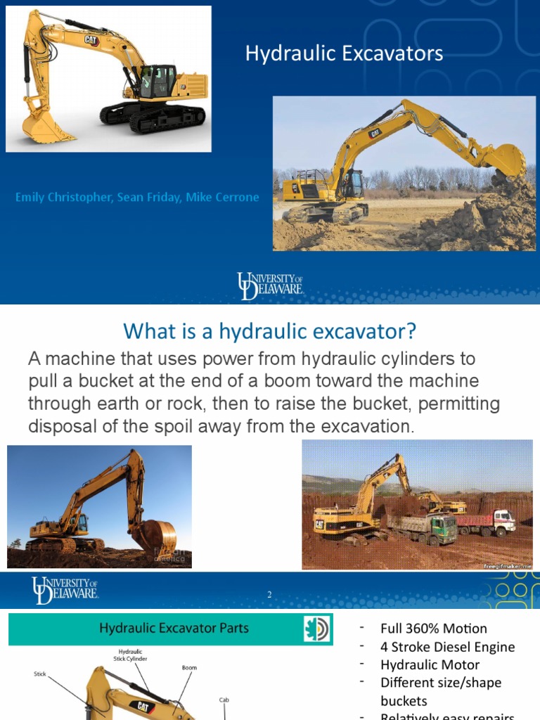 Overview of Hydraulic Excavators | PDF | Manufactured Goods | Vehicles