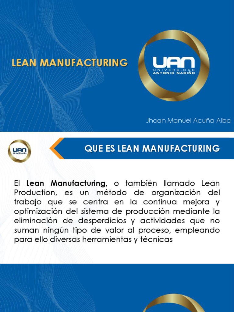 Produccion Ii Lean Manufacturing Pdf Pdf Six Sigma Lean Manufacturing
