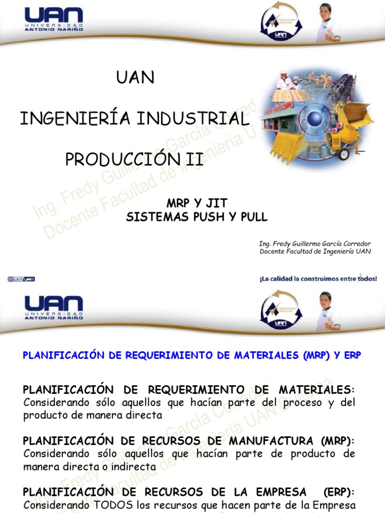 Producción Ii Semana 2 y 3 Push and Pull | PDF | Inventario ...
