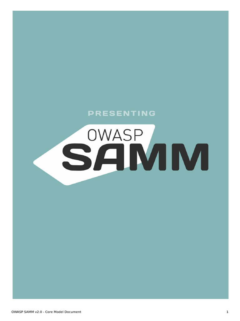 OWASP SAMM v2.0 | PDF | Software Testing | Performance Indicator