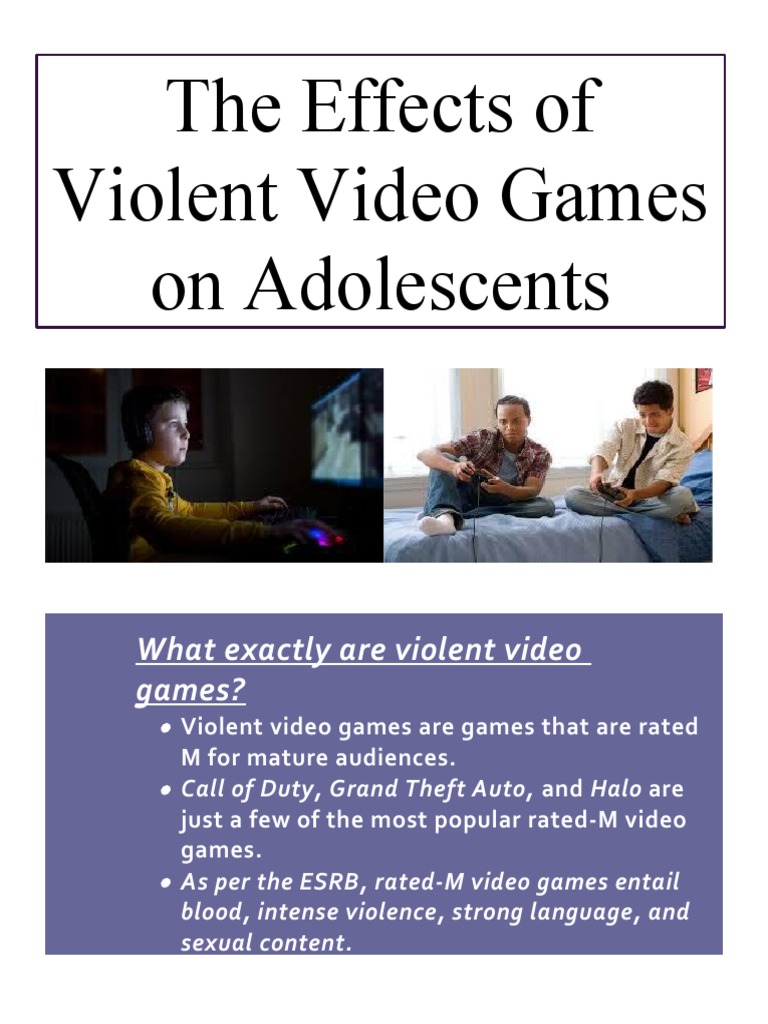 The Effects of Violent Video Games On Adolescents | PDF