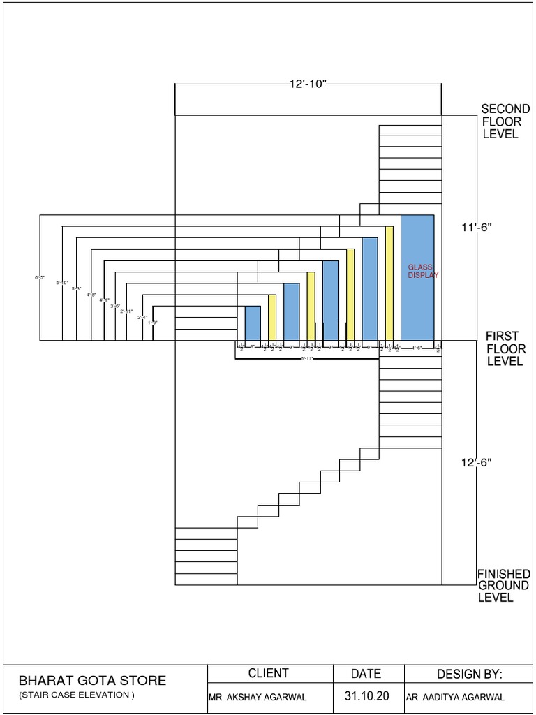 Staircase Elevation Measurements Guide | PDF