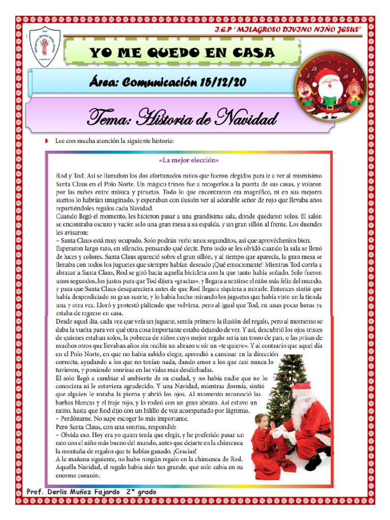 Historia de Navidad para 2° Grado | PDF