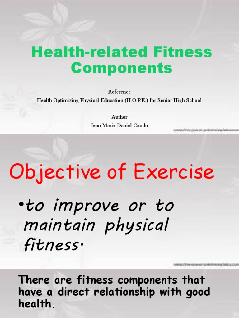 Health-Related Fitness Components | PDF | Physical Fitness ...