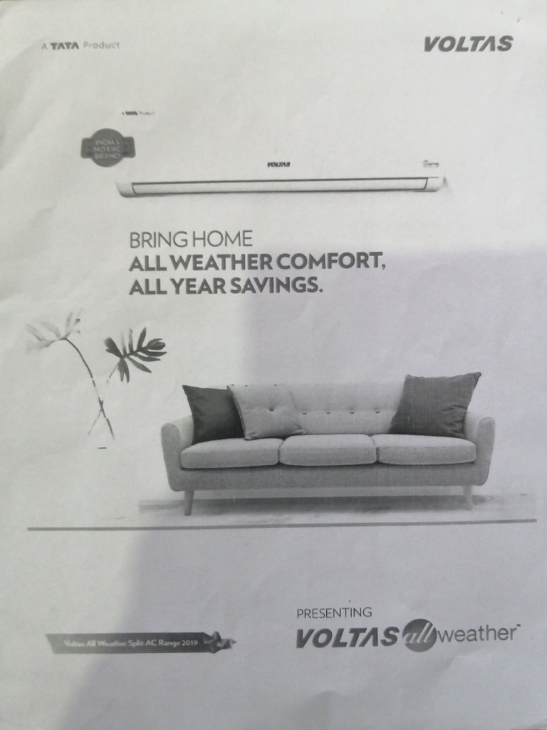 VOLTAS Wall Mounted Air Conditioners USER MANUAL Inverter Series PDF Equipment Machines