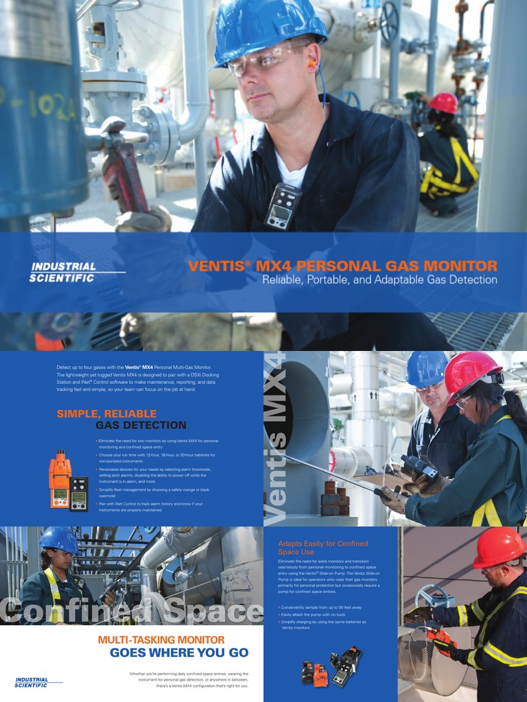Ventis Mx4 Personal Gas Monitor: Reliable, Portable, and Adaptable Gas ...