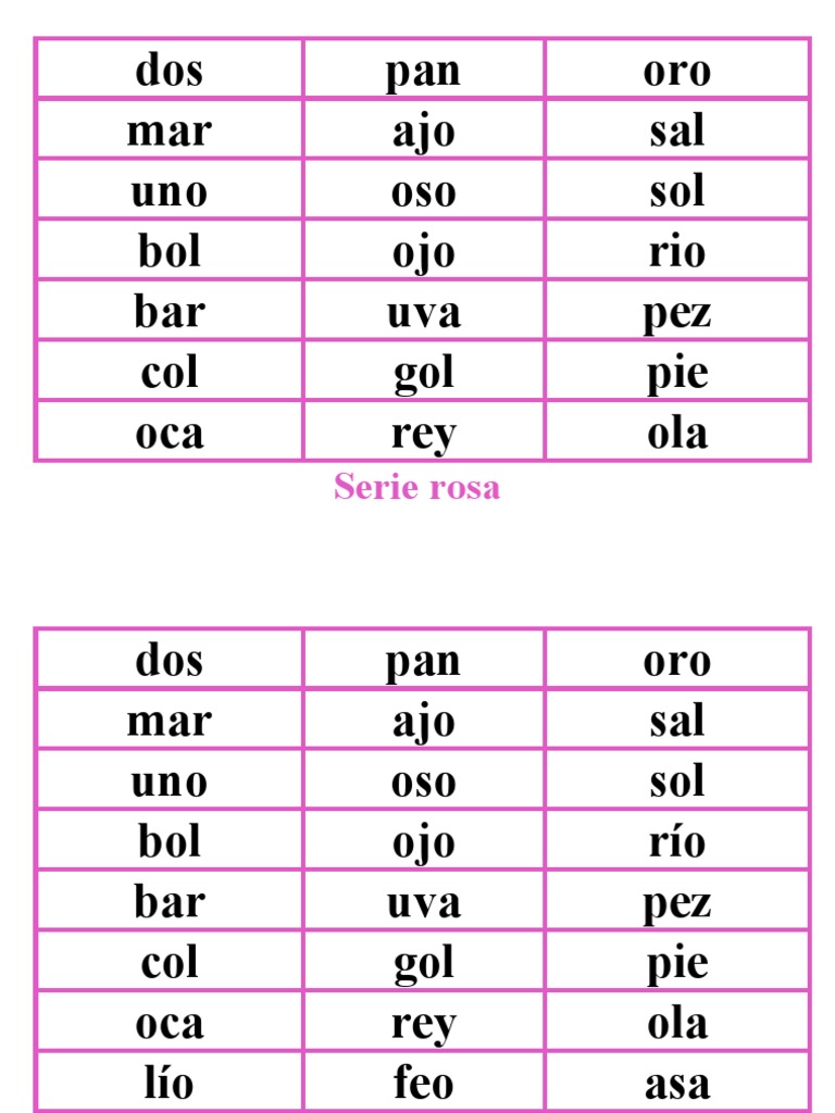 Serie Rosa Palabras | PDF