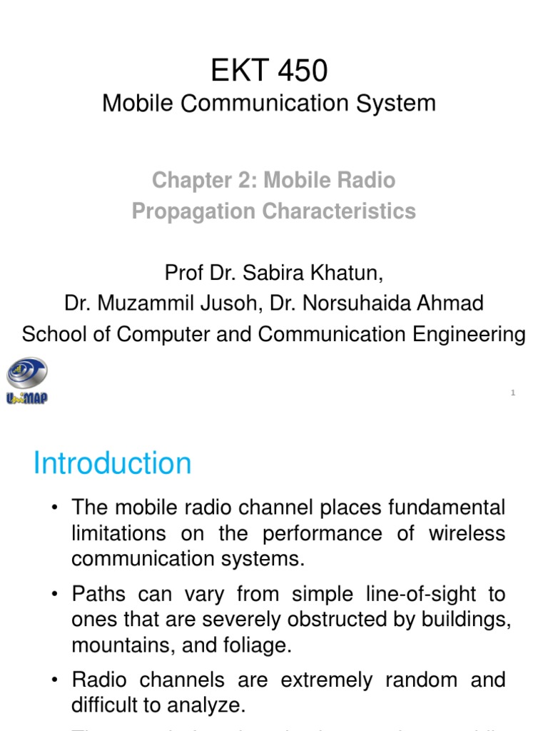 Chapter 02 - Mobile Radio Propagation Characteristics | PDF | Diffraction | Radio Propagation