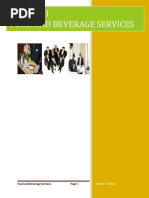 F&B Service Training Module | PDF | Restaurants | Foodservice
