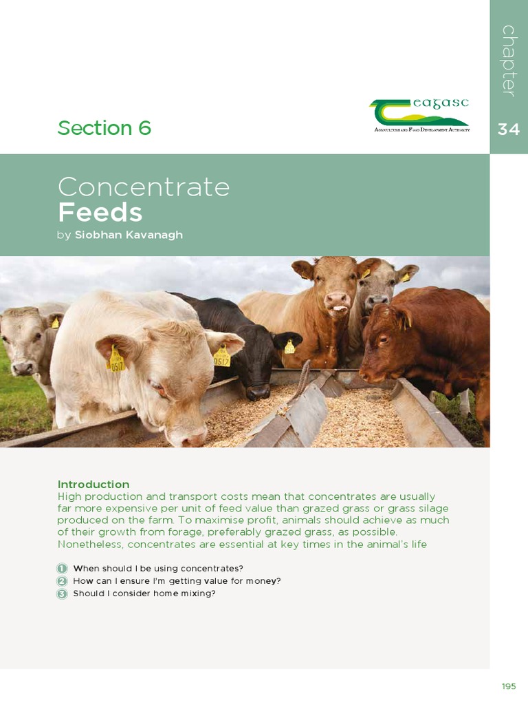 Concentrate-Feeds Ingredient Details | PDF | Cattle | Dietary Fiber