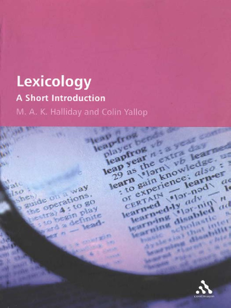 Lexicology - A Short Introduction (PDFDrive) PDF | PDF