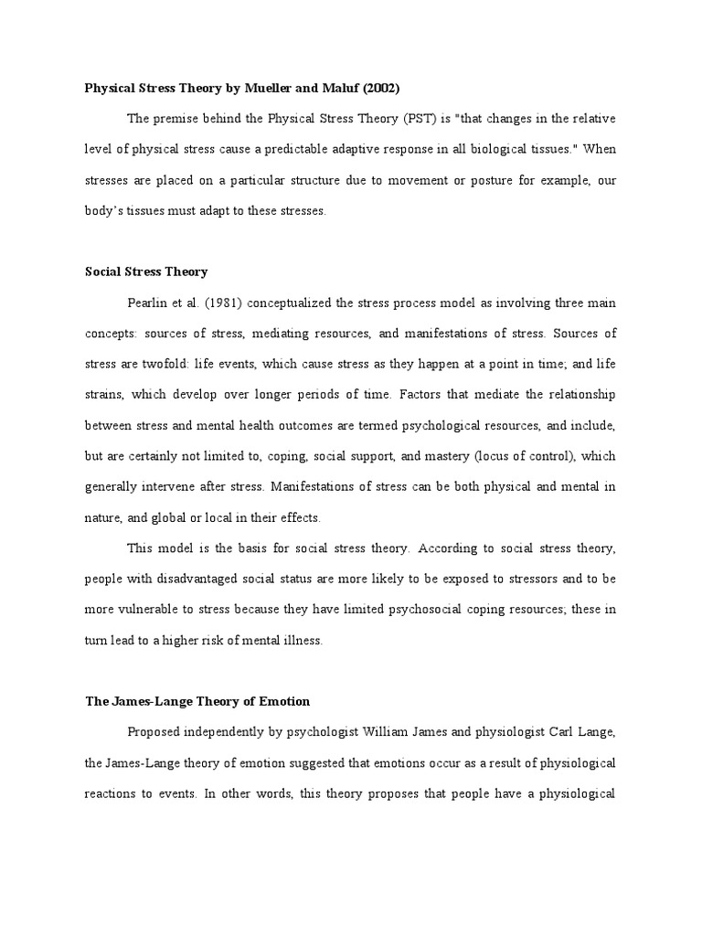 Physical Stress Theory by Mueller and Maluf (2002) | PDF | Stress ...