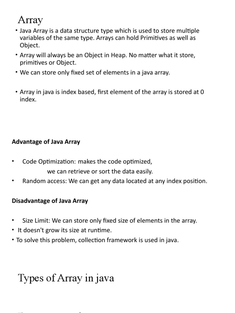 Array Pdf Array Data Structure Array Data Type