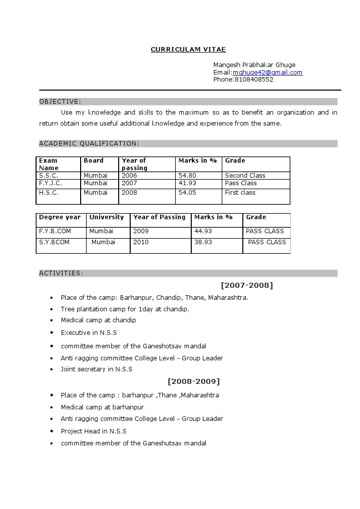 Mangesh Resumes | PDF