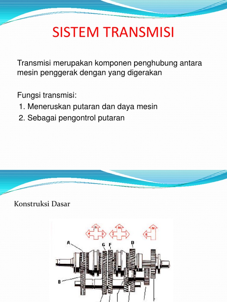 Sistem Transmisi dan Jenis-Jenis Sabuk | PDF