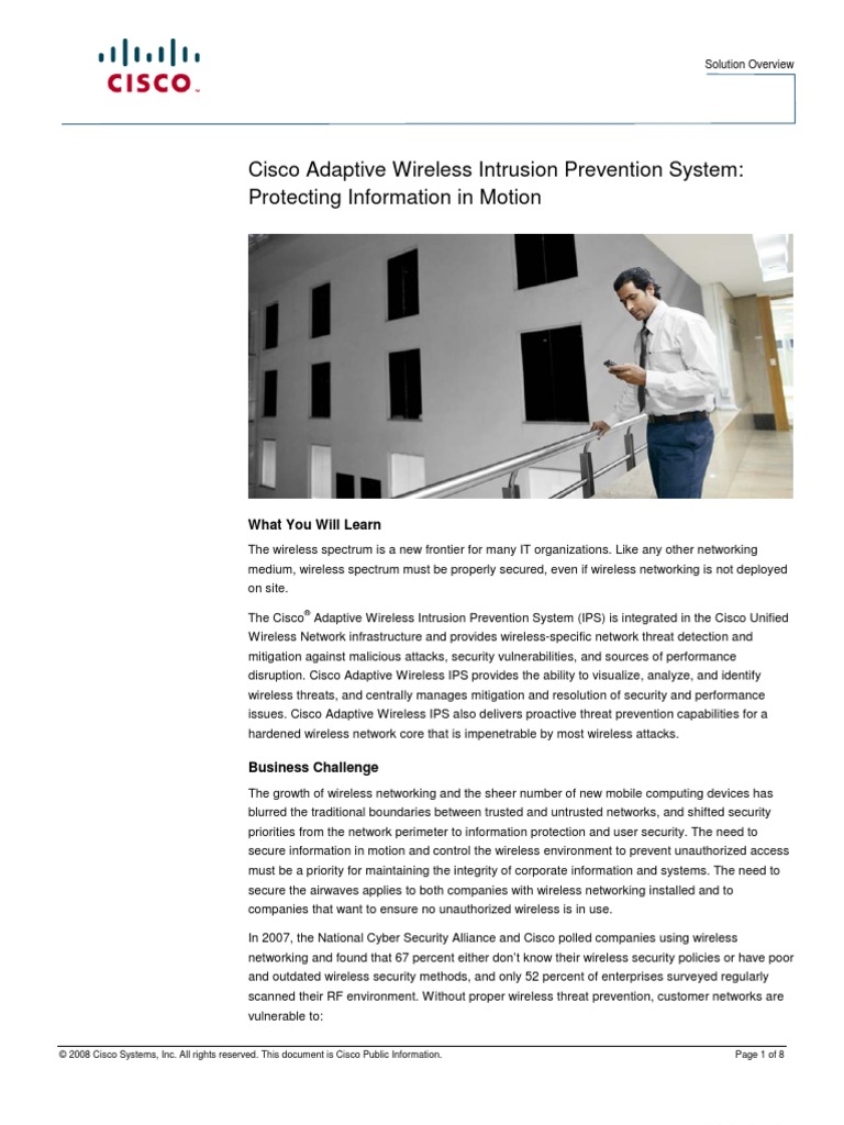 Cisco Adaptive Wireless Intrusion Prevention System: Protecting ...