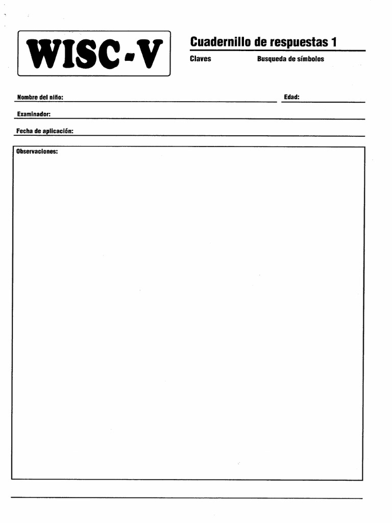 Wisc V Claves PDF | PDF