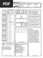 Fate Freeport Character Sheet Single Page Fillable Saveable Calculating v2.0 | PDF