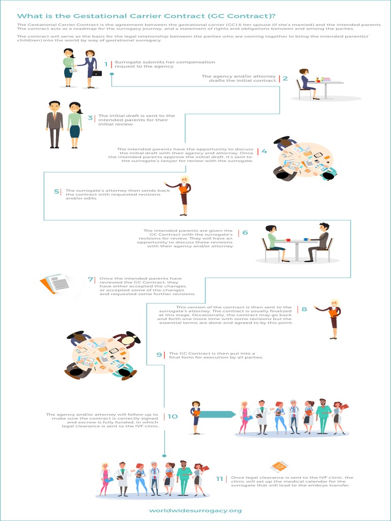 Gestational Surrogacy Contract Infographic | Download Free PDF ...
