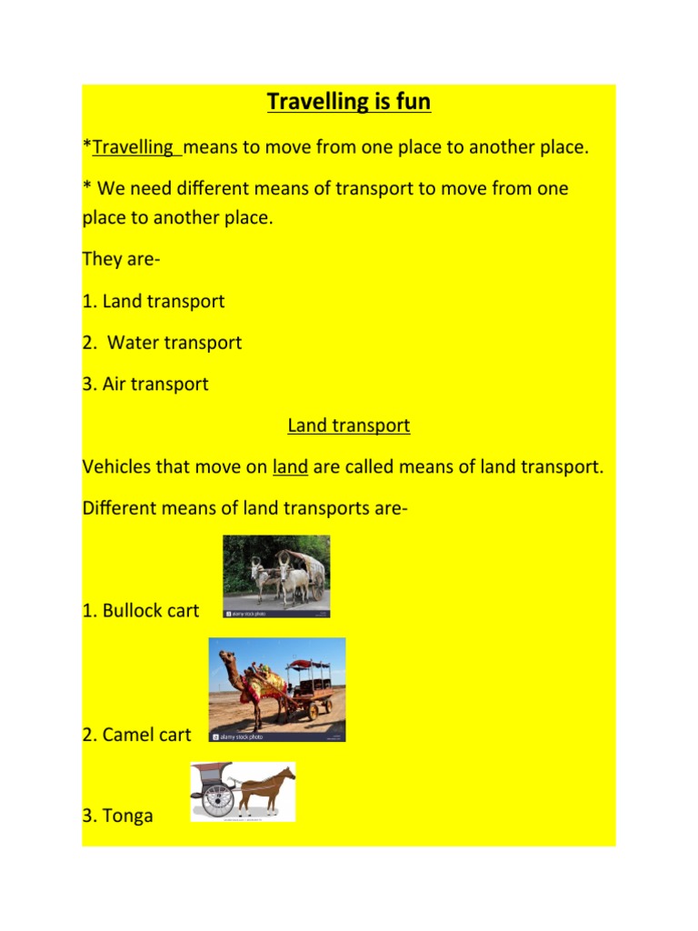 Travelling Is Fun | PDF | Travel