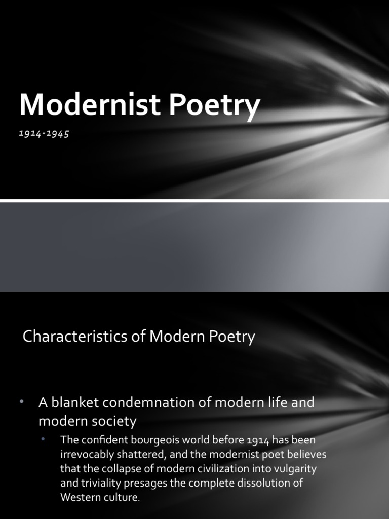 Modernist Poetry | PDF | Modernism | Poetry
