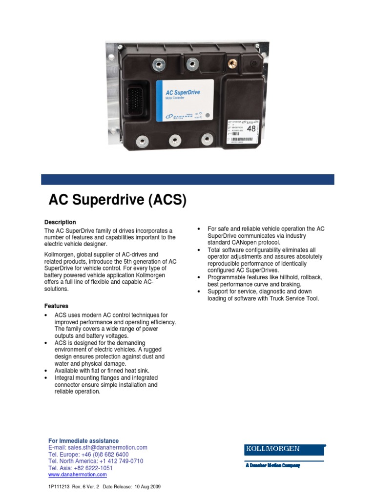 AC Superdrive (ACS) : Description | PDF | Alternating Current ...