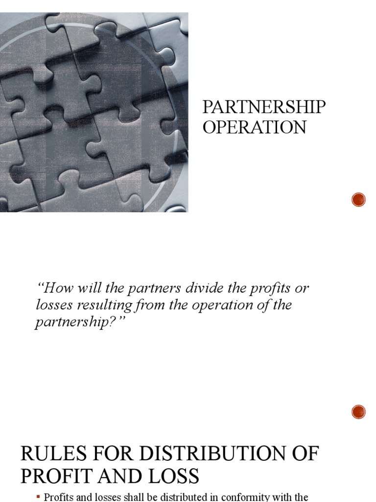 Partnership Operation | PDF | Partnership | Net Income