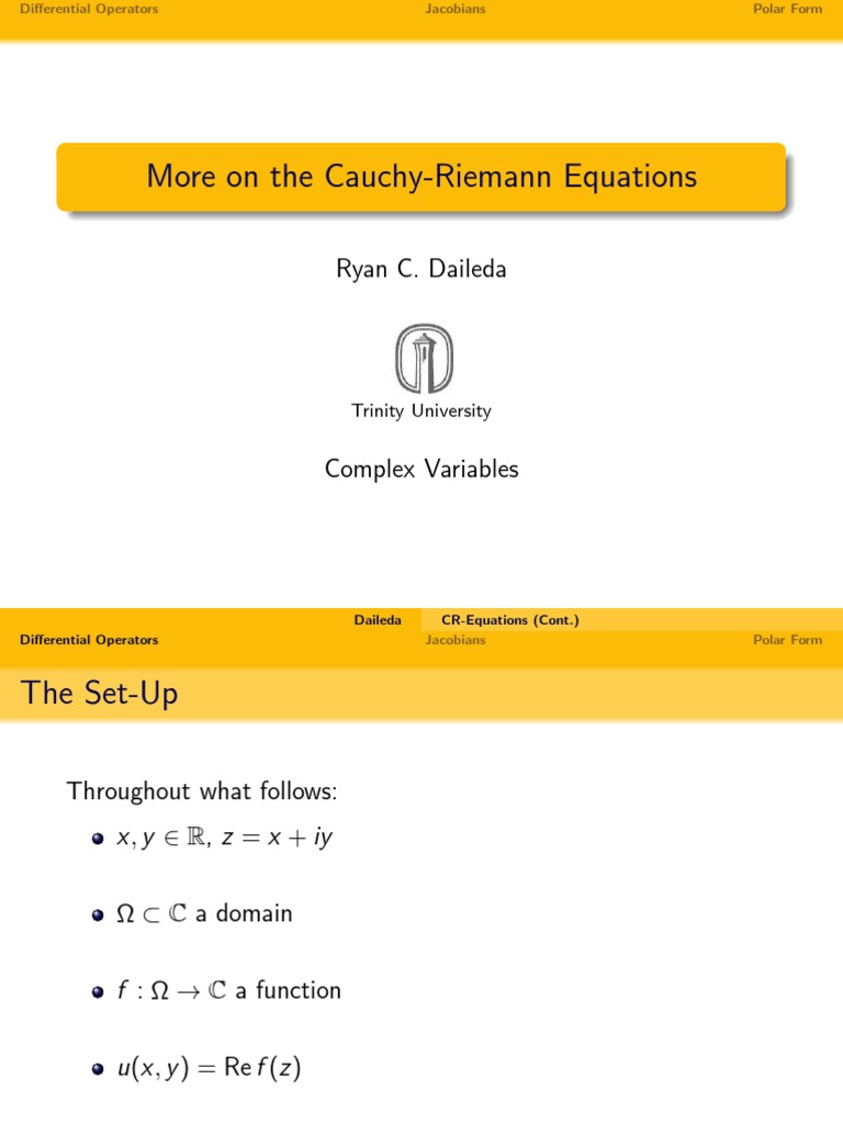 CR Cont Handout | PDF | Logarithm | Complex Number