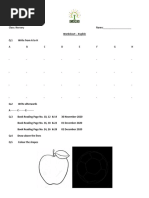 KG3 English Worksheet | PDF | Linguistics